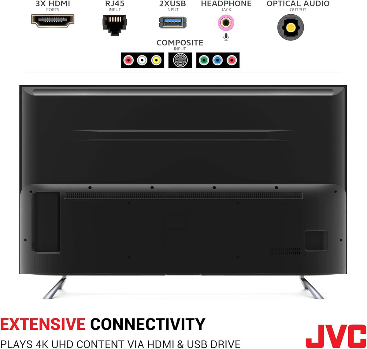 JVC 50 Inch Smart TV | 4K UHD Android TV with QLED AV-HQ507115A11 ...